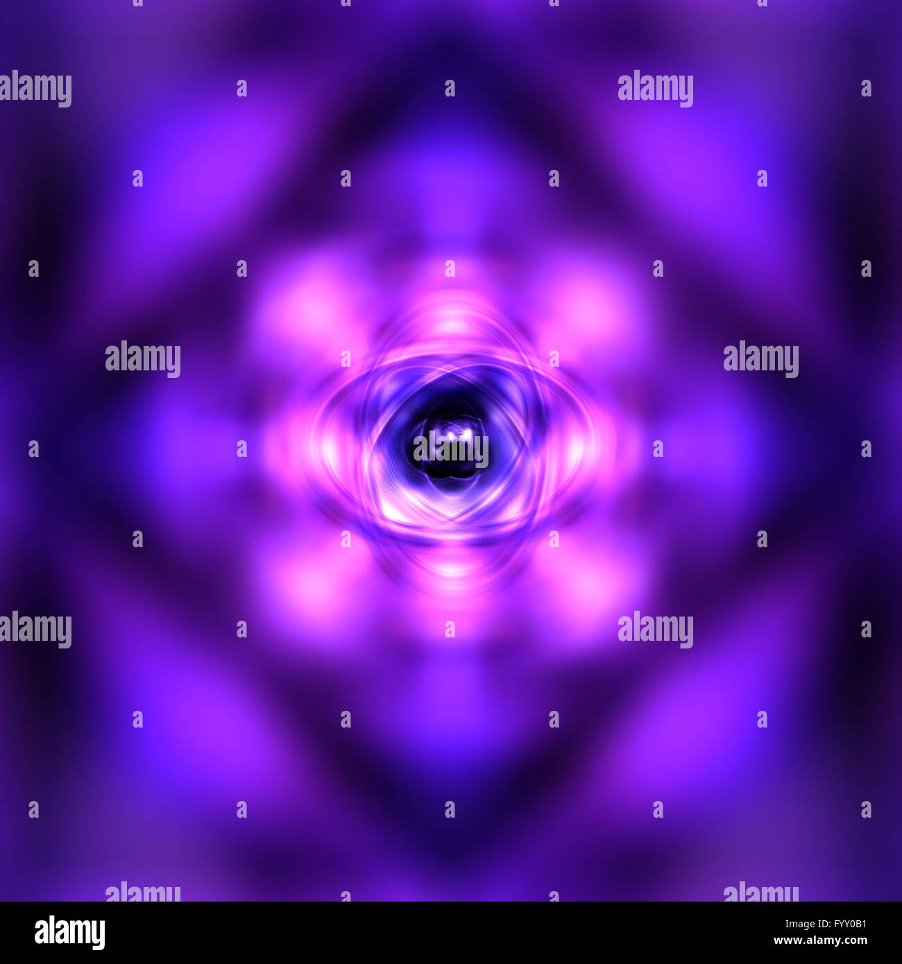 Purple glowing atom background Stock Photo - Alamy