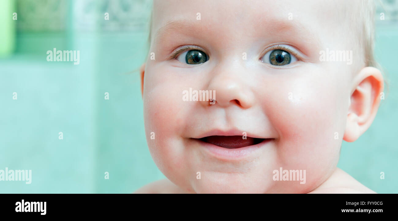 Baby child cute adorable toddler childhood happy smiling hi-res stock ...