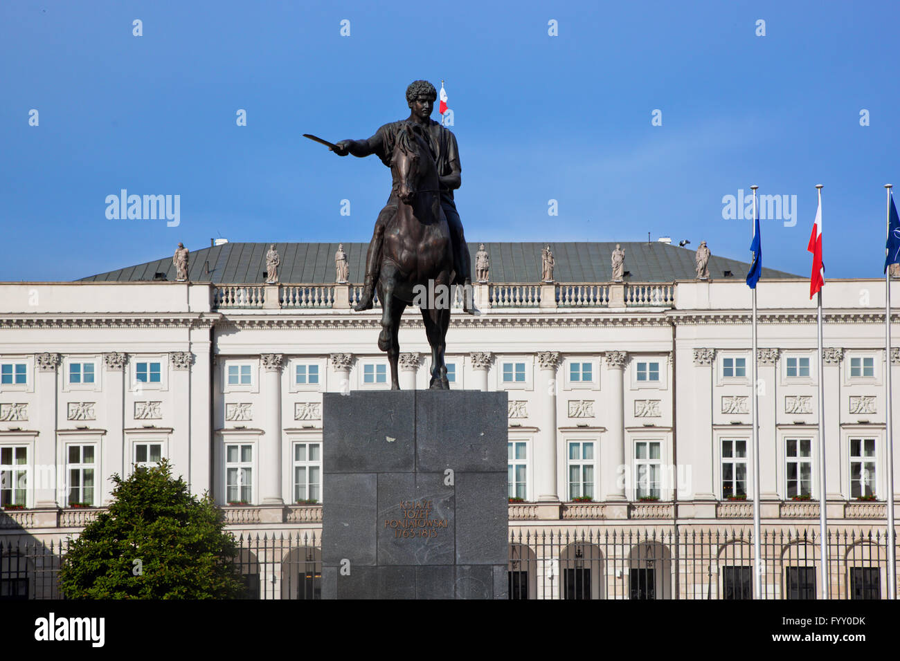 The Presidential Palace in Warsaw, Poland Stock Photo - Alamy