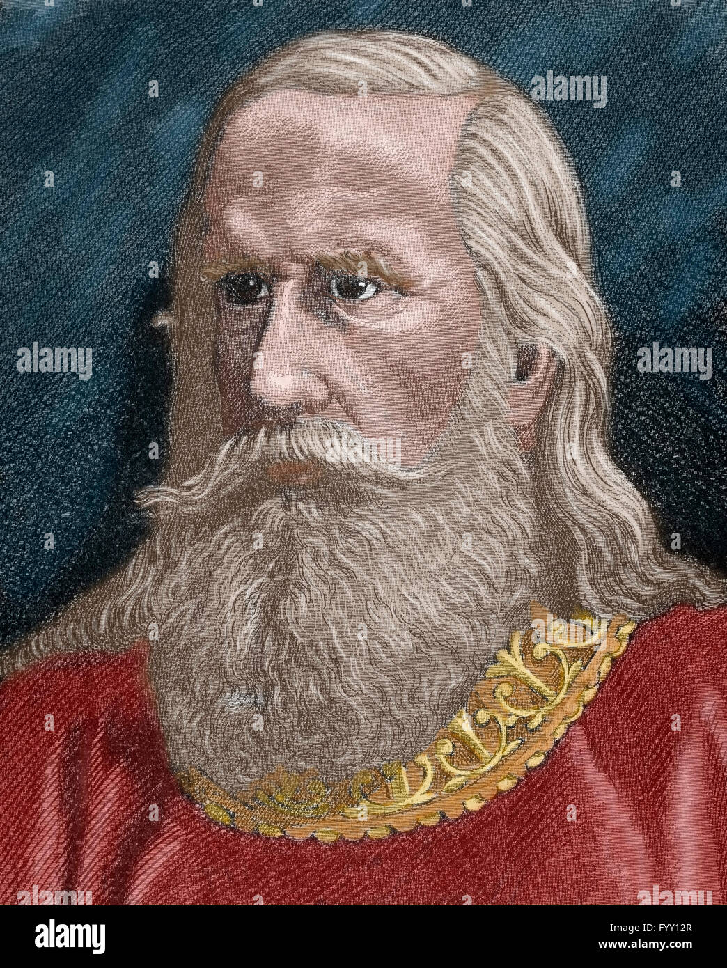 Alfonso II of Asturias (c.760-842). Called the Chaste. King of Asturias ...