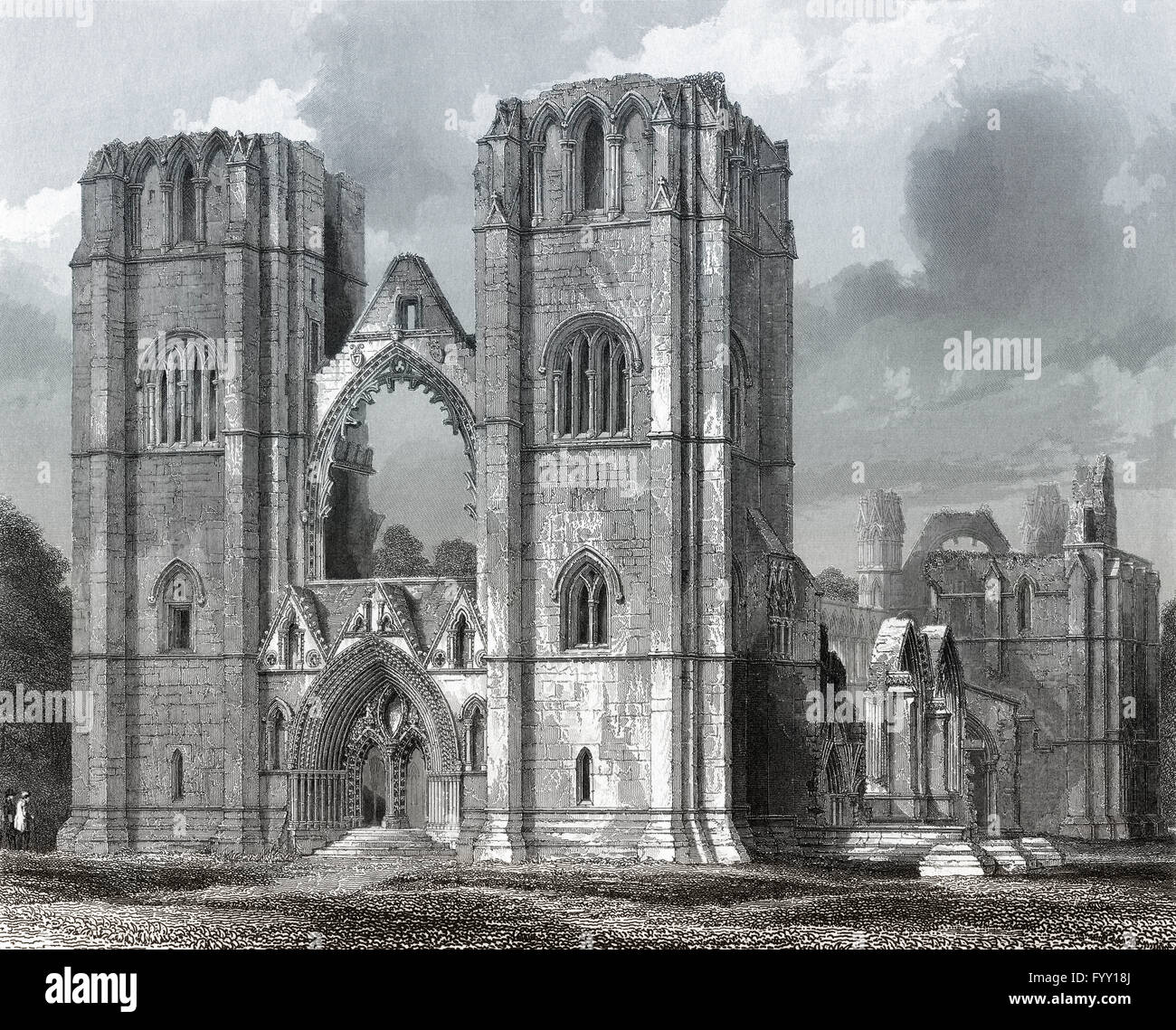 Elgin Cathedral Ruins High Resolution Stock Photography and Images - Alamy