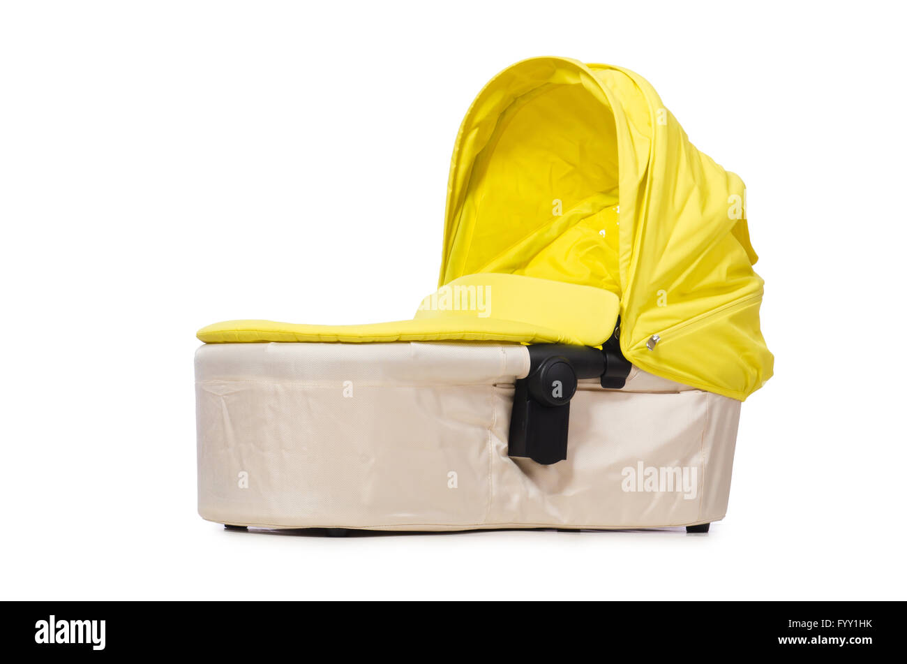 Baby carrycot isolated on white Stock Photo - Alamy