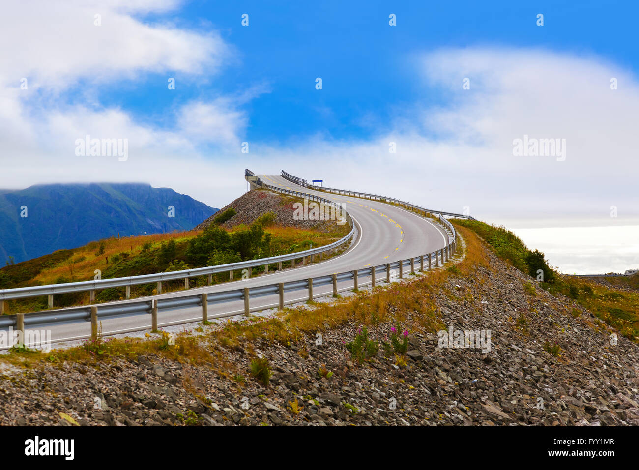 Famous bridge on the Atlantic road in Norway Stock Photo - Alamy