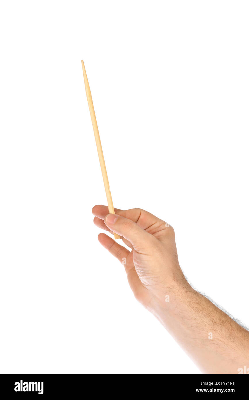 Music conductor hand Stock Photo - Alamy