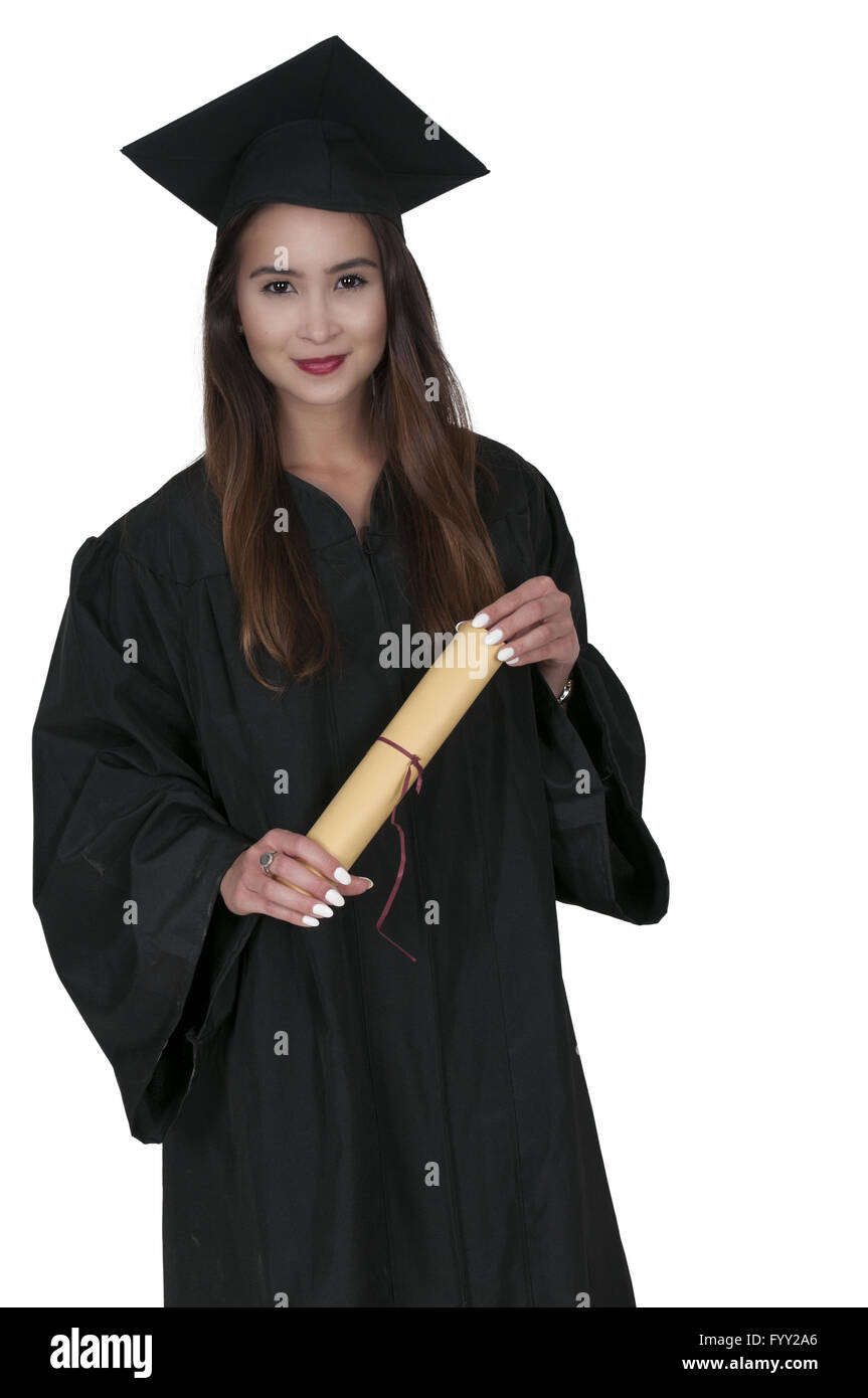 Girl with degree hi-res stock photography and images - Alamy