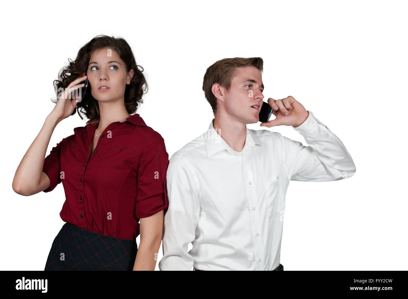 Business People on the Phone Stock Photo - Alamy