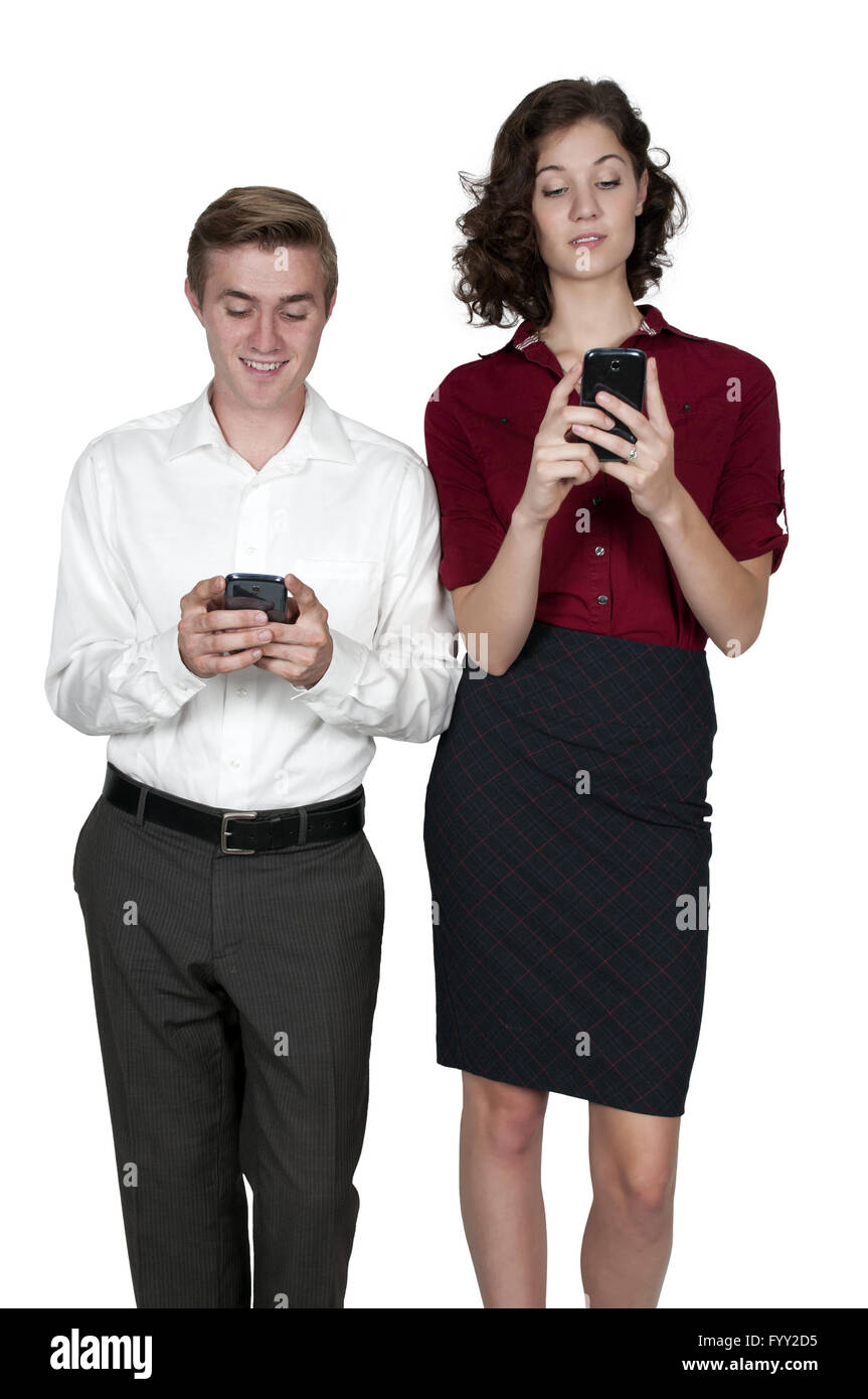 People texting Cut Out Stock Images & Pictures - Alamy