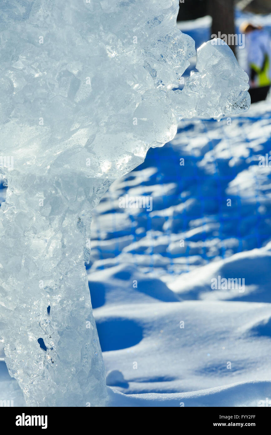 The melting of the ice figure Stock Photo - Alamy
