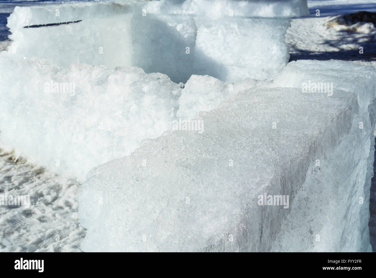 Glacial block of ice closeup Stock Photo - Alamy