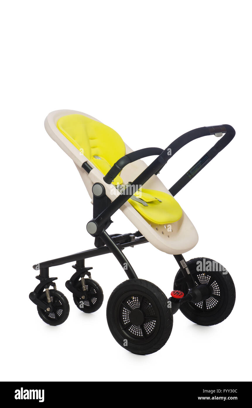 Child pram isolated on the white background Stock Photo - Alamy