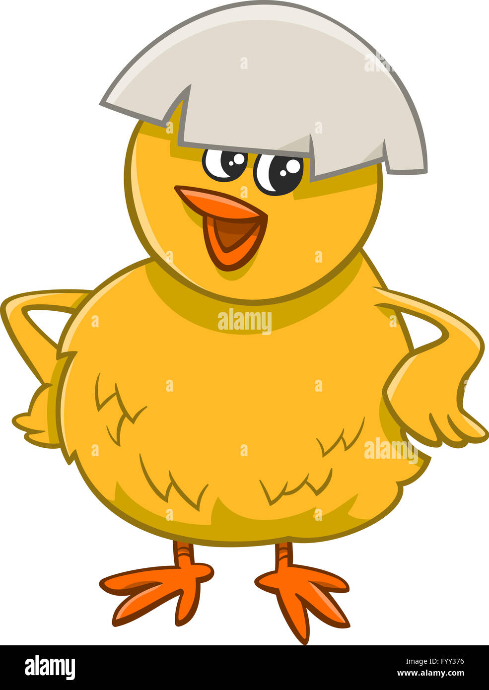 little chick cartoon character Stock Photo - Alamy