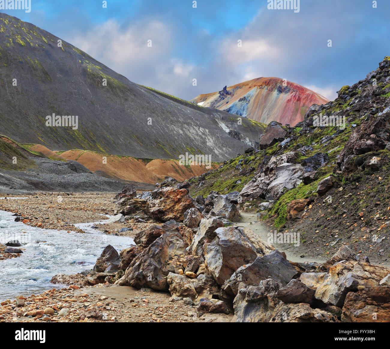 The pink mountain top Stock Photo - Alamy