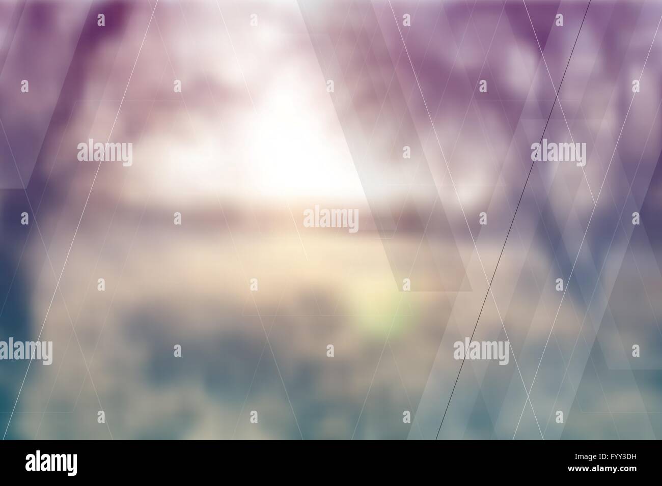 Geometric landscape abstract tech background Stock Photo - Alamy