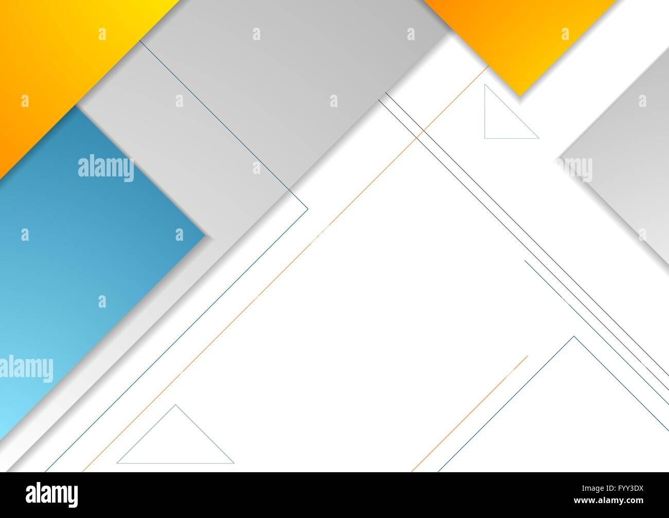 Minimal tech geometric brochure design Stock Photo - Alamy