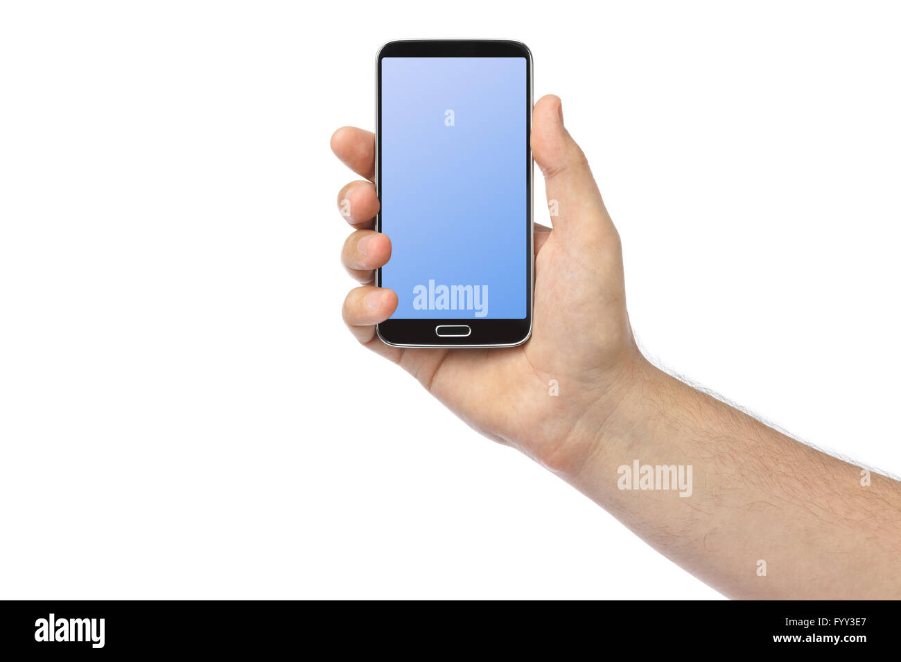 Hand with smartphone Stock Photo - Alamy