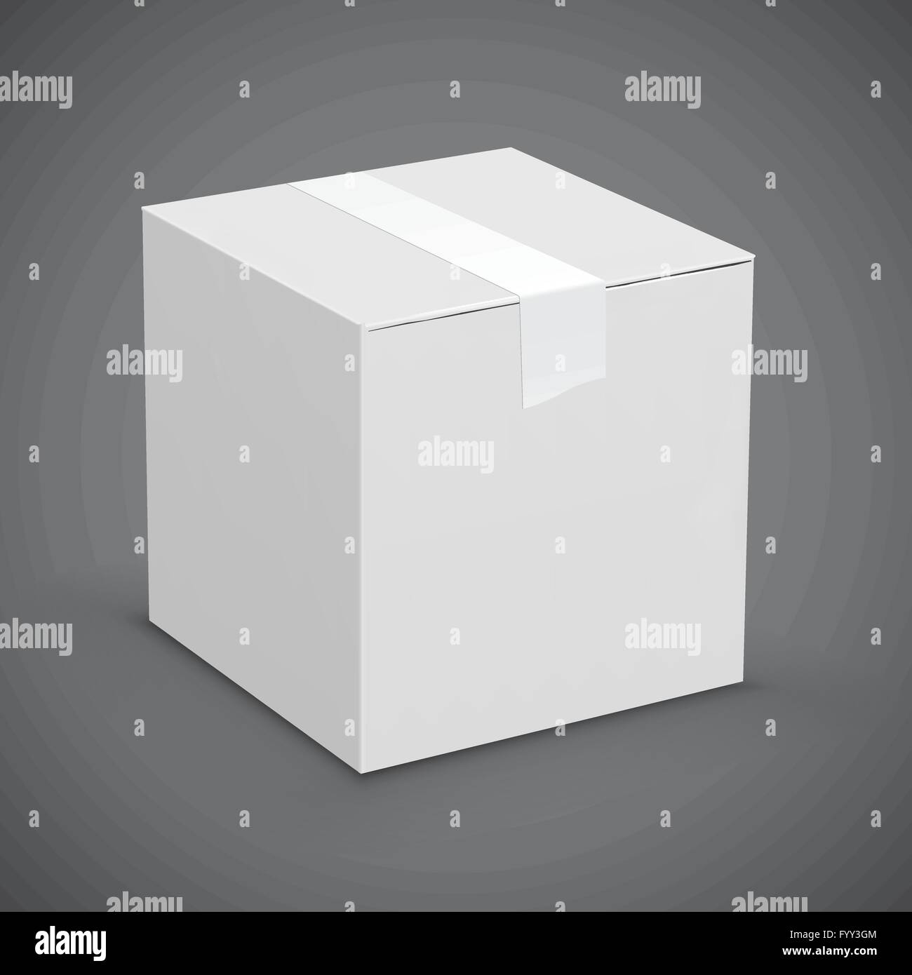Pile white cardboard boxes Stock Vector Images - Alamy
