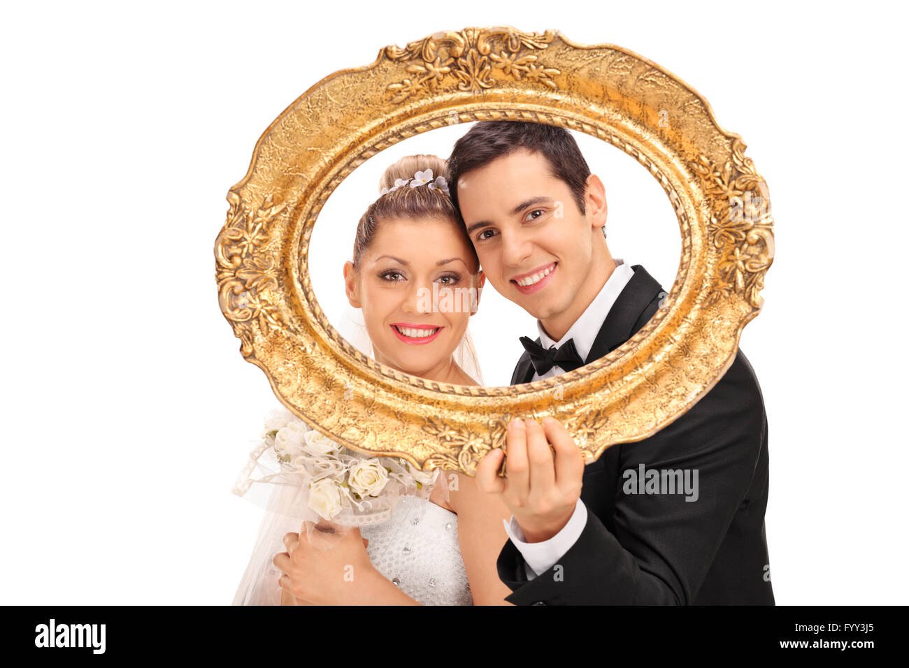 Wedding Bride Groom Picture Frame High Resolution Stock Photography and ...