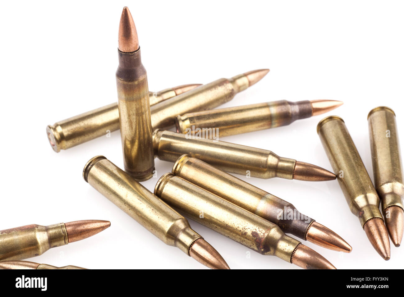 One Bullet Standing Stock Photo - Alamy