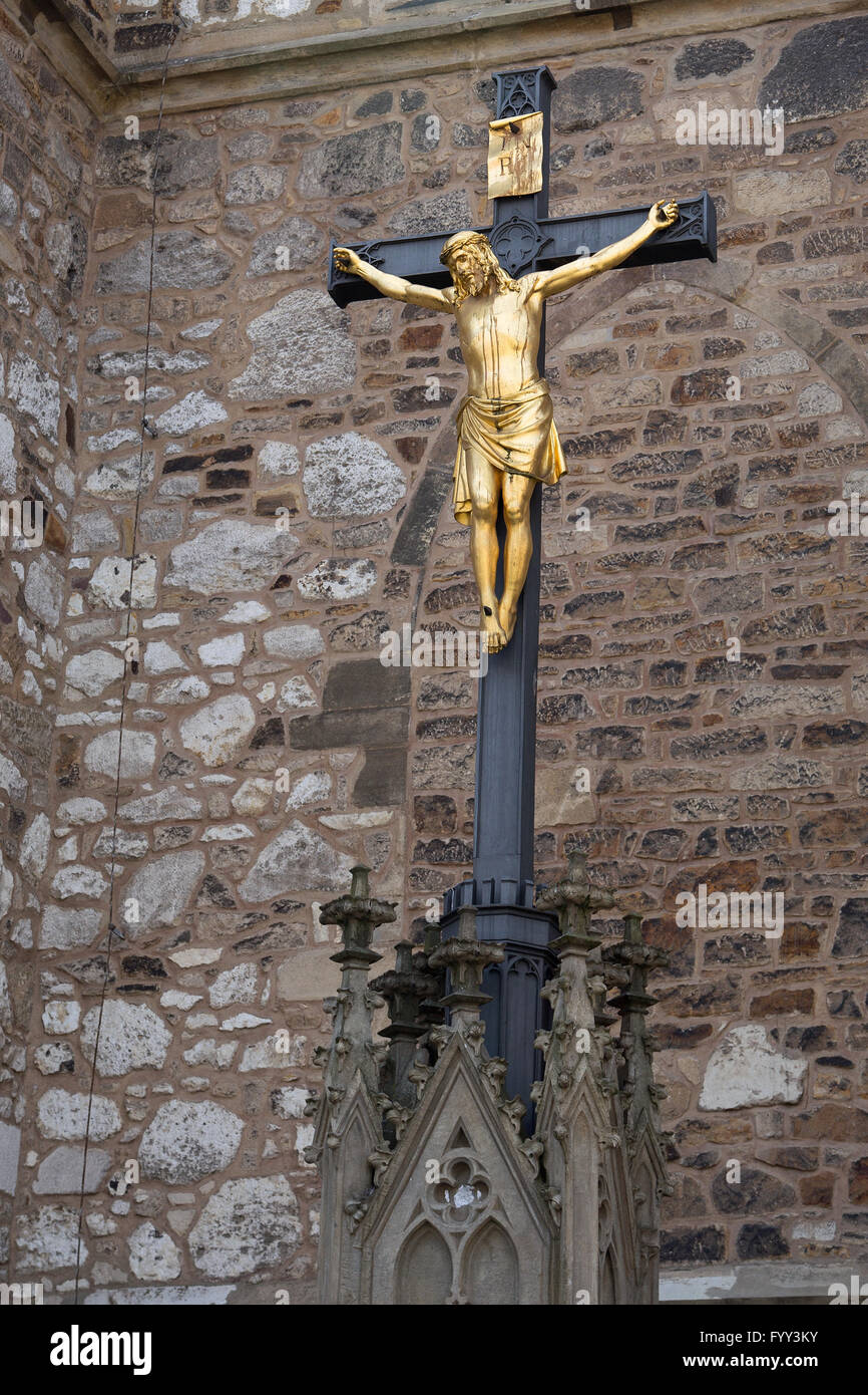 Cross with Jesus Christ Stock Photo - Alamy