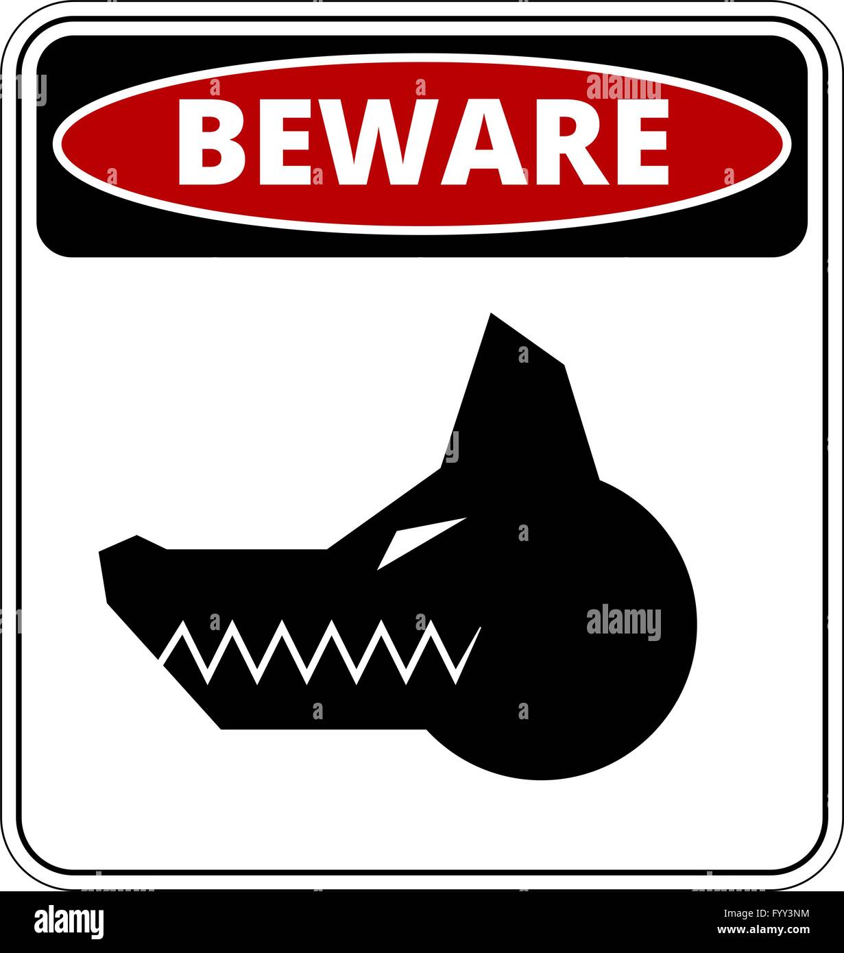 Angry dog sign Stock Vector Image & Art - Alamy