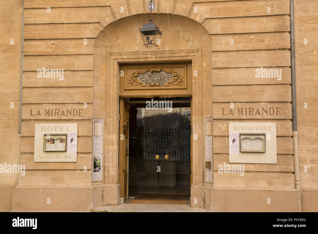 La Mirande Hotel and Restaurant, Avignon, France Stock Photo - Alamy
