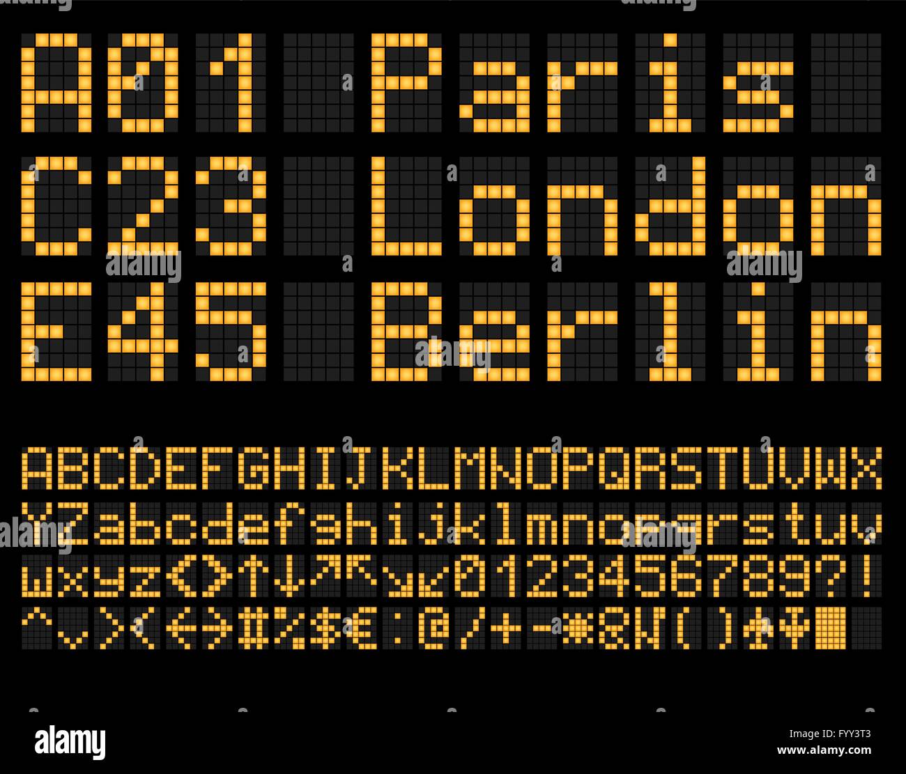 Dot Matrix Font Stock Photos & Dot Matrix Font Stock Images - Alamy