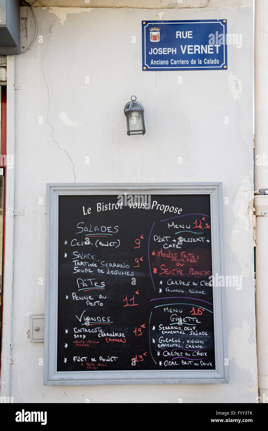 Restaurant Menu Sign High Resolution Stock Photography and Images - Alamy