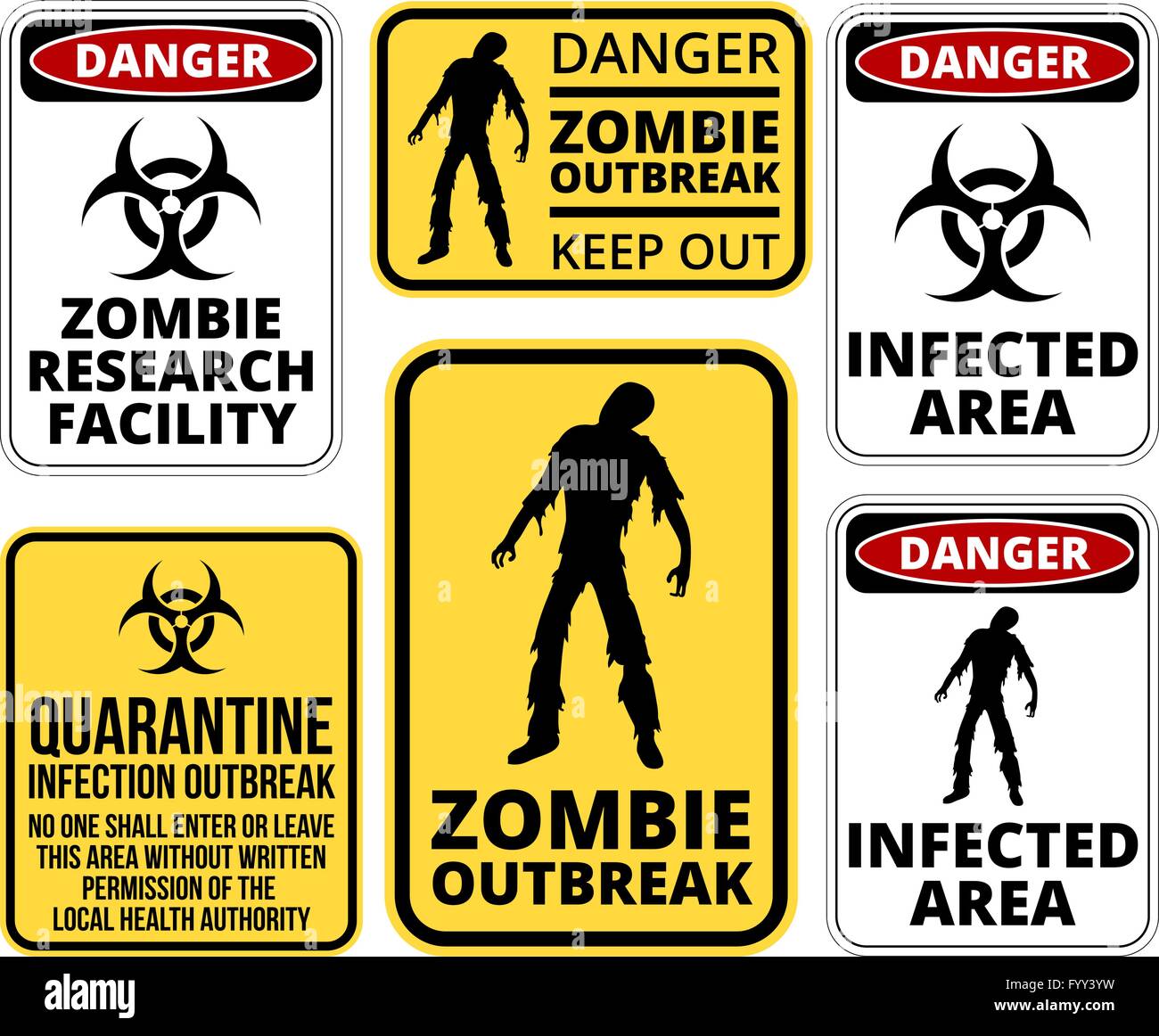 Zombie invasion Stock Vector Images - Alamy