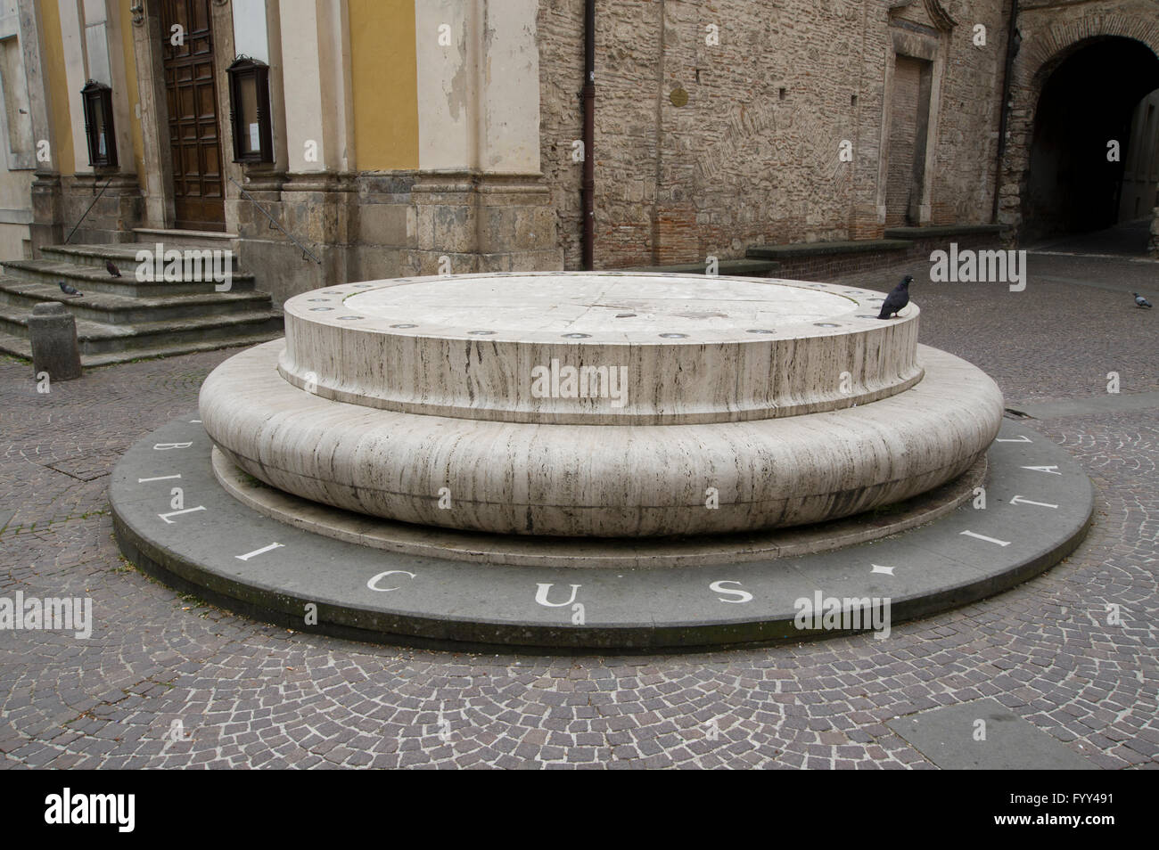 Piazza San Rufo in Rieti is considered to be the exact centre of Italy ...