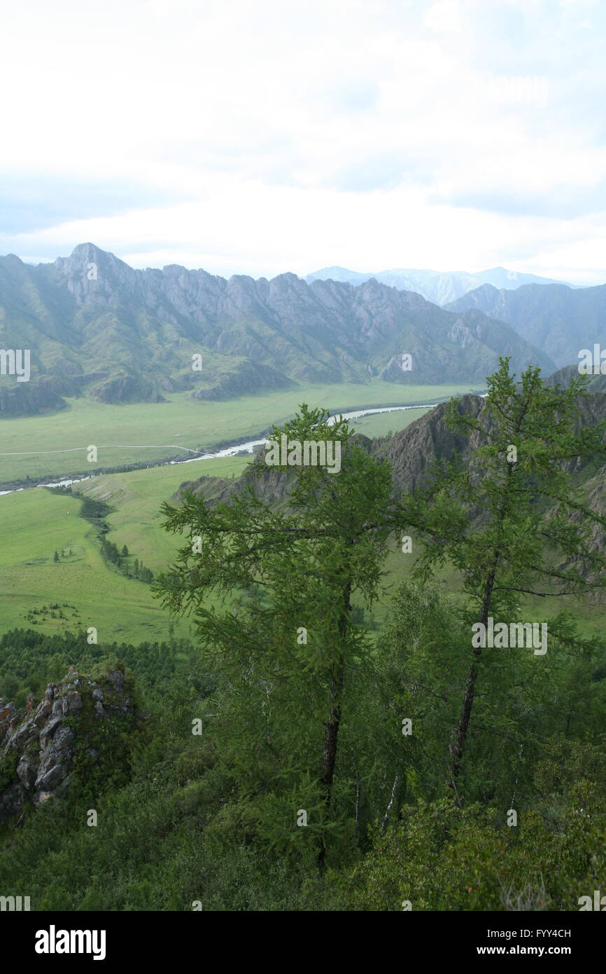 Altai region Russia mountain landscapes Stock Photo - Alamy