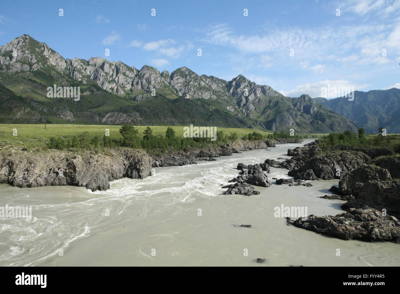 Altai region Russia mountain landscapes Stock Photo - Alamy