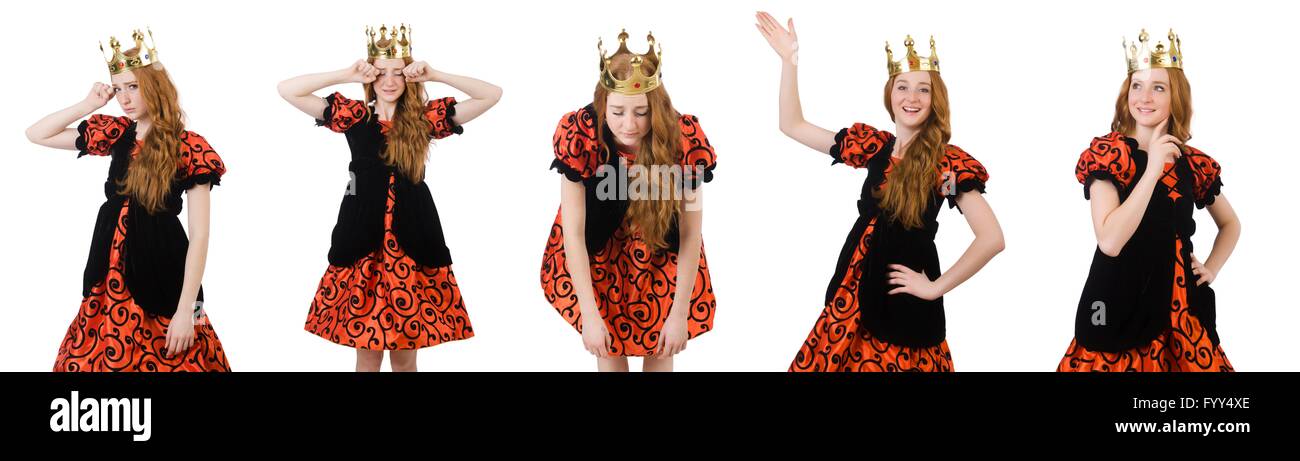 Funny woman queen wearing crown hi-res stock photography and images - Alamy