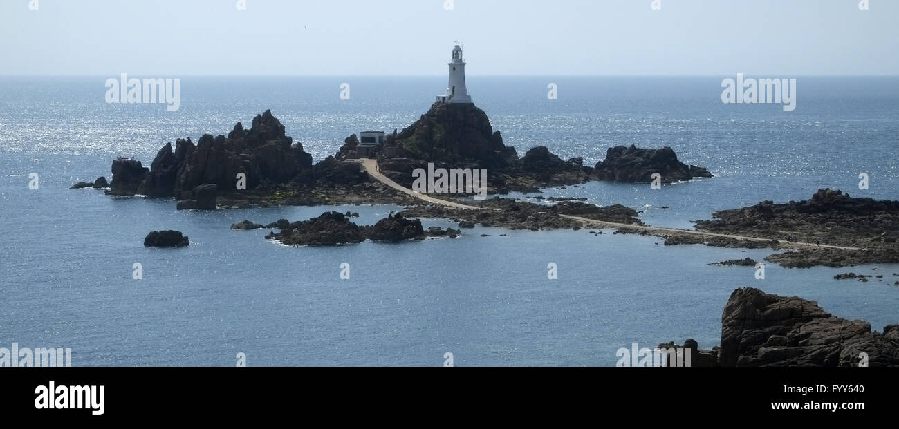 Lighthouse La Corbiere Stock Photo - Alamy