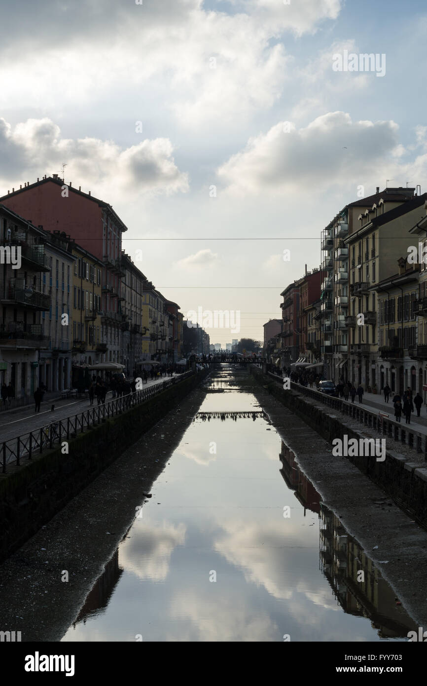 Navigli District Canal Stock Photo - Alamy