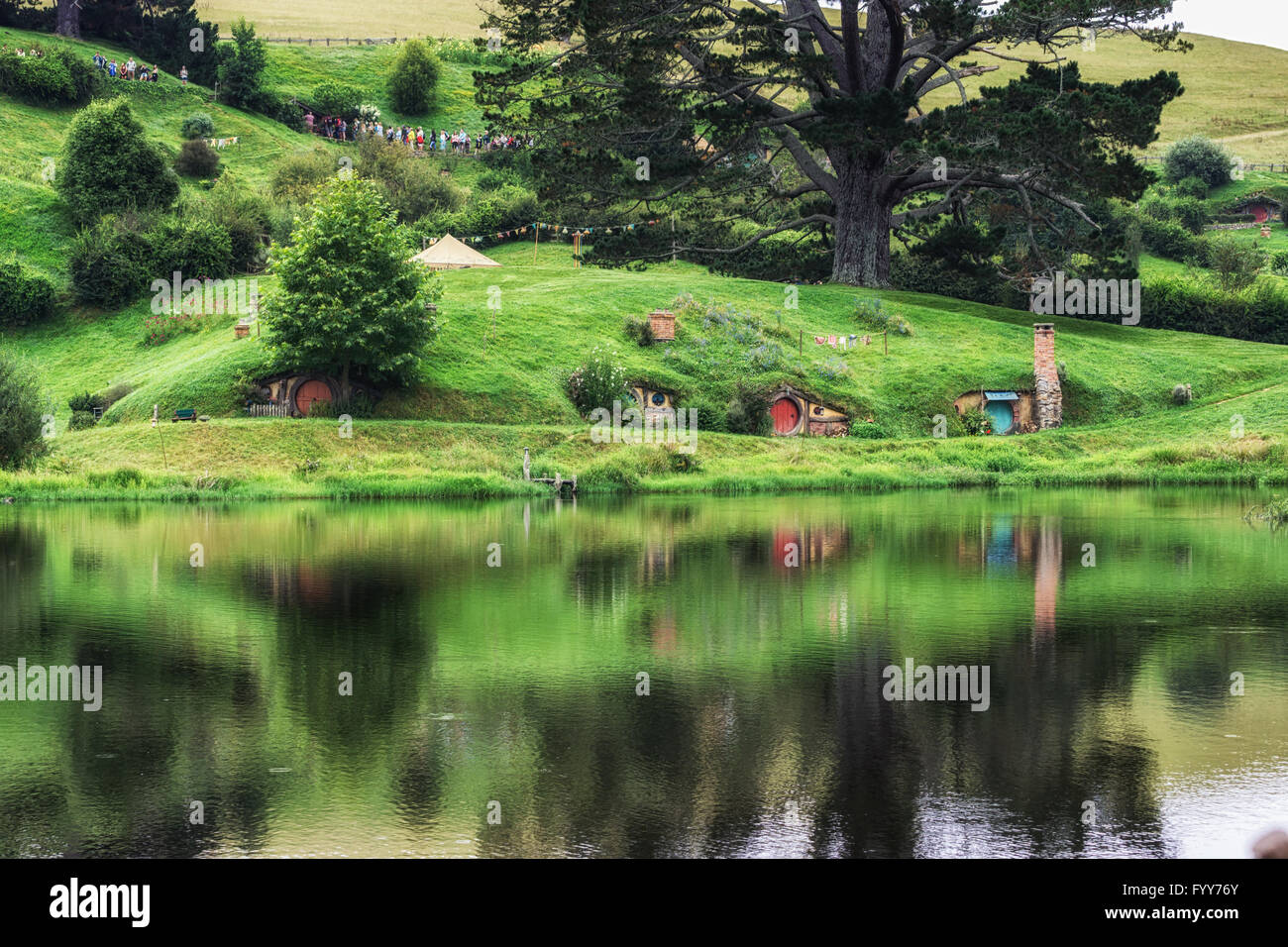 hobbiton movie set Stock Photo - Alamy