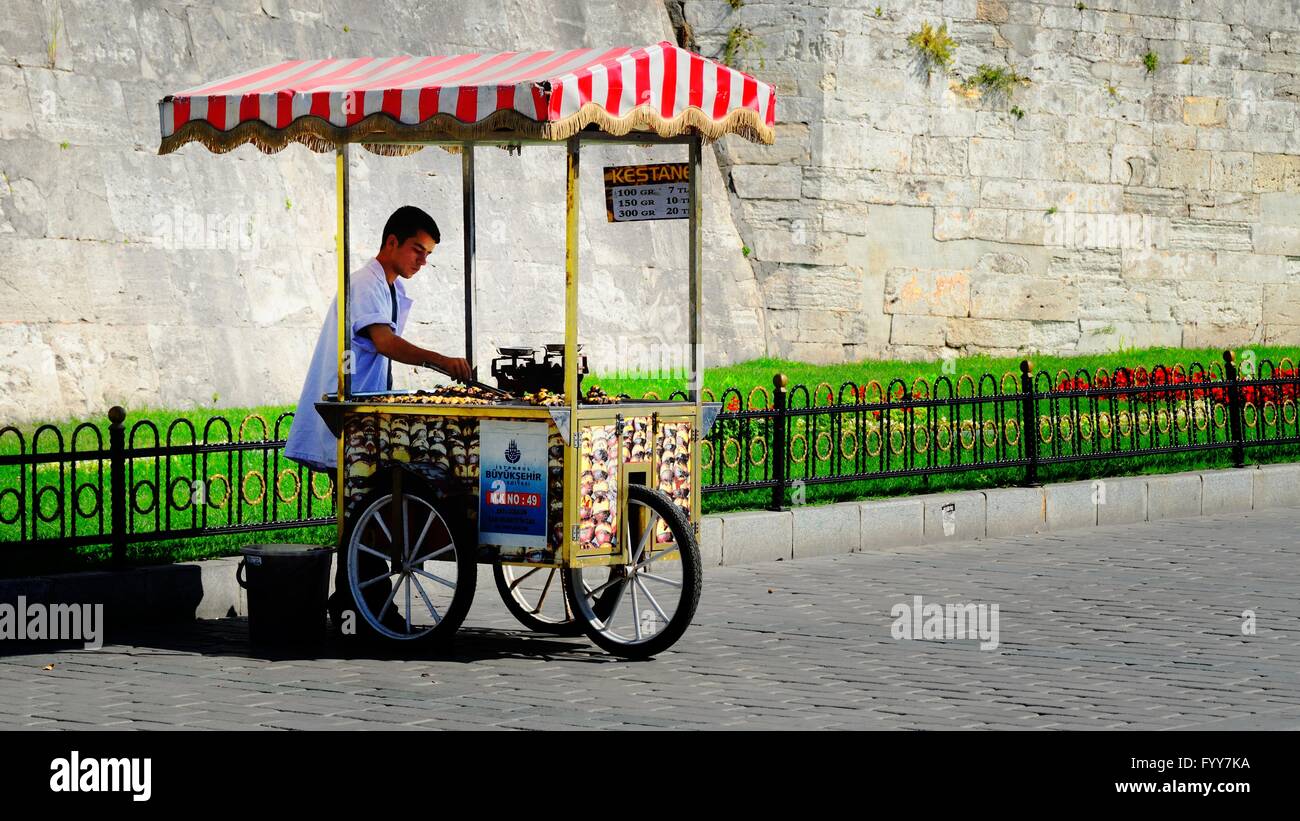 Chestnut Vendor High Resolution Stock Photography and Images - Alamy