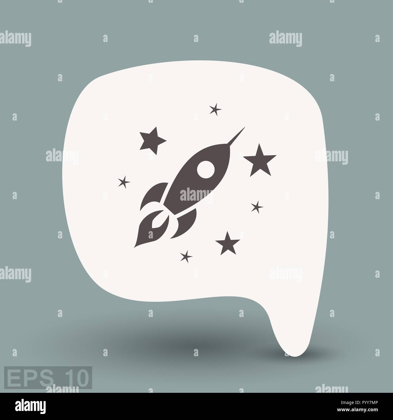 Rocket icon. Vector concept illustration for design. Eps 10 Stock ...