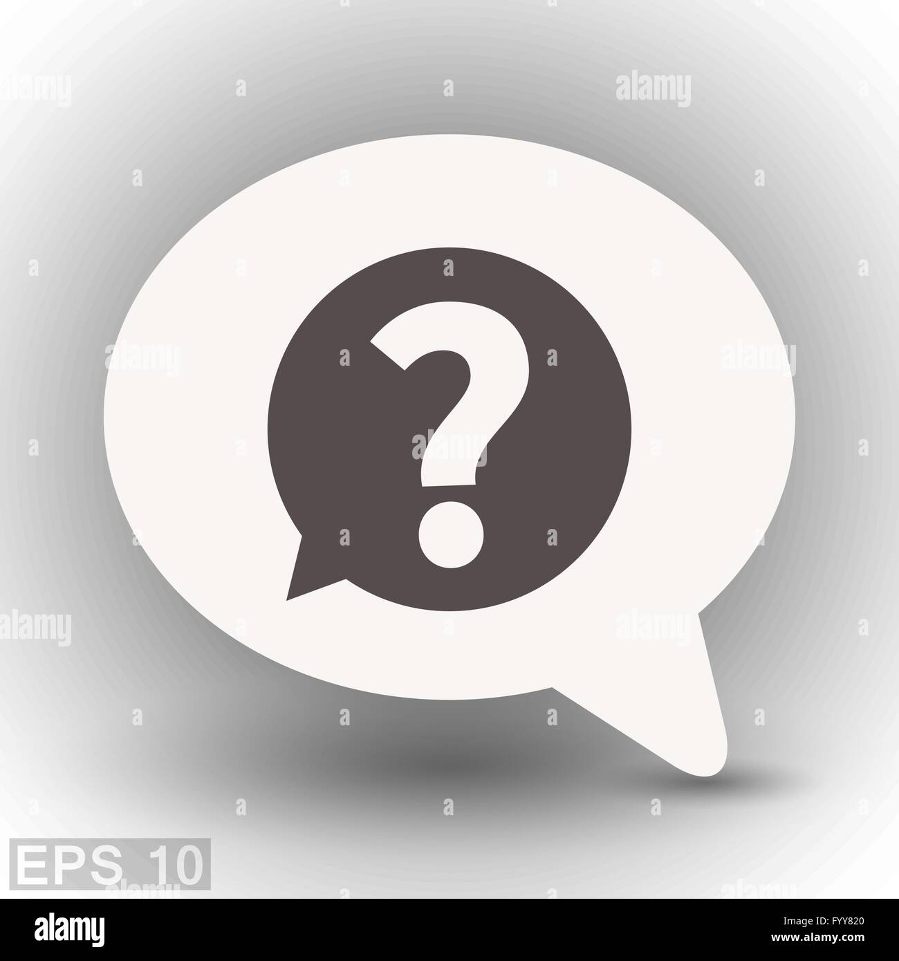 Pictograph of question mark. Vector concept illustration for design ...