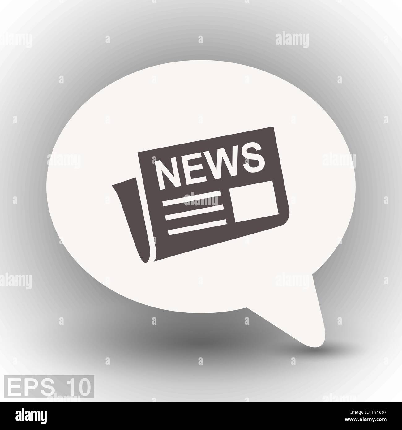News icon. Vector concept illustration for design. Eps 10 Stock Vector ...