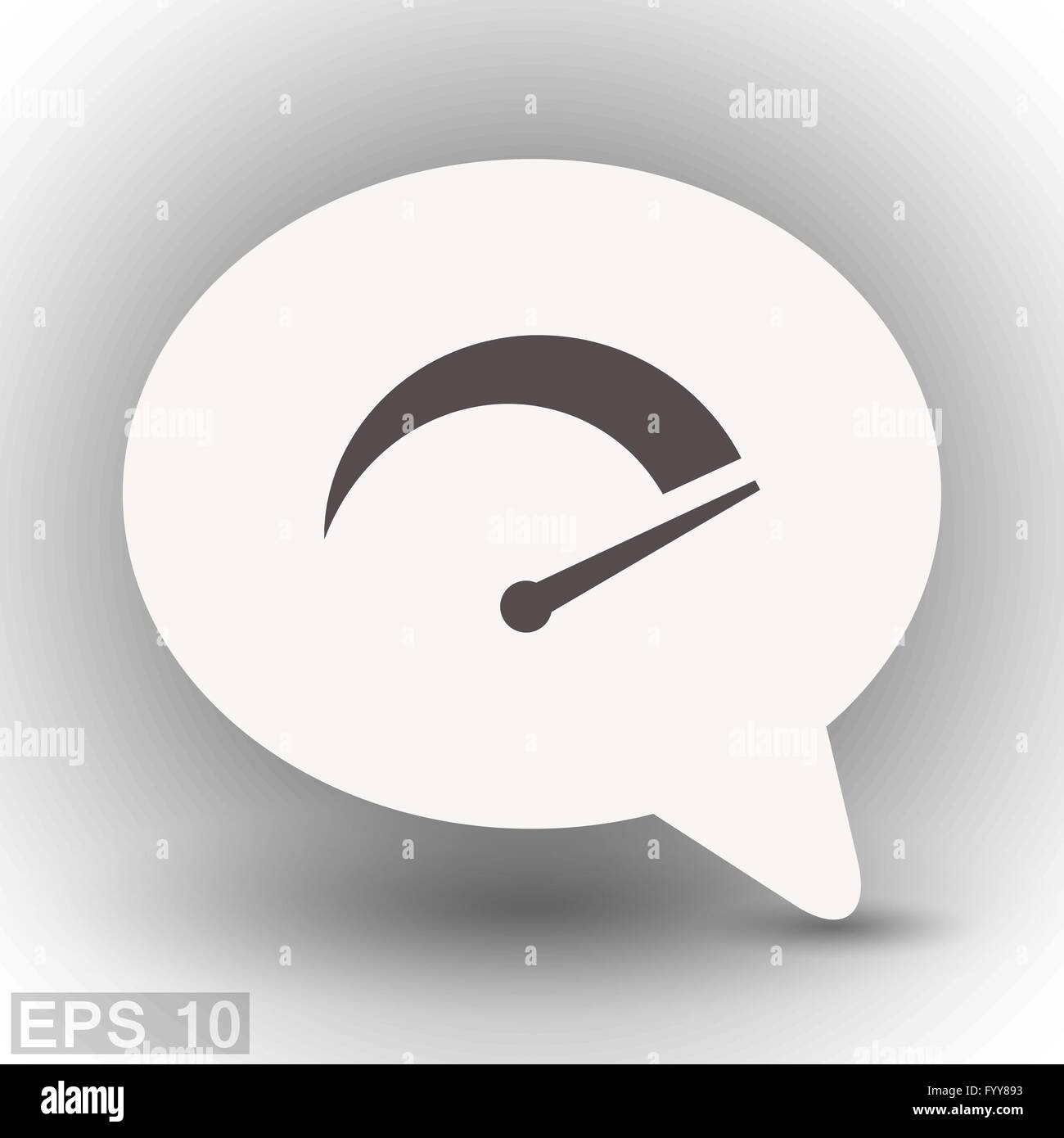 Pictograph of speedometer. Vector concept illustration for design. Eps ...
