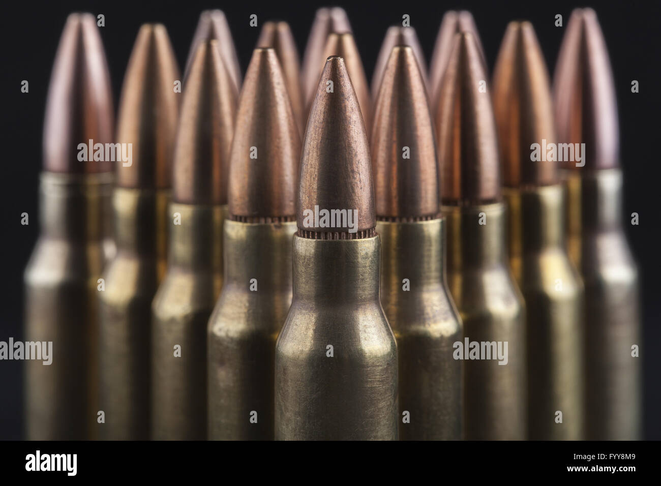 Bullets on Black Stock Photo - Alamy