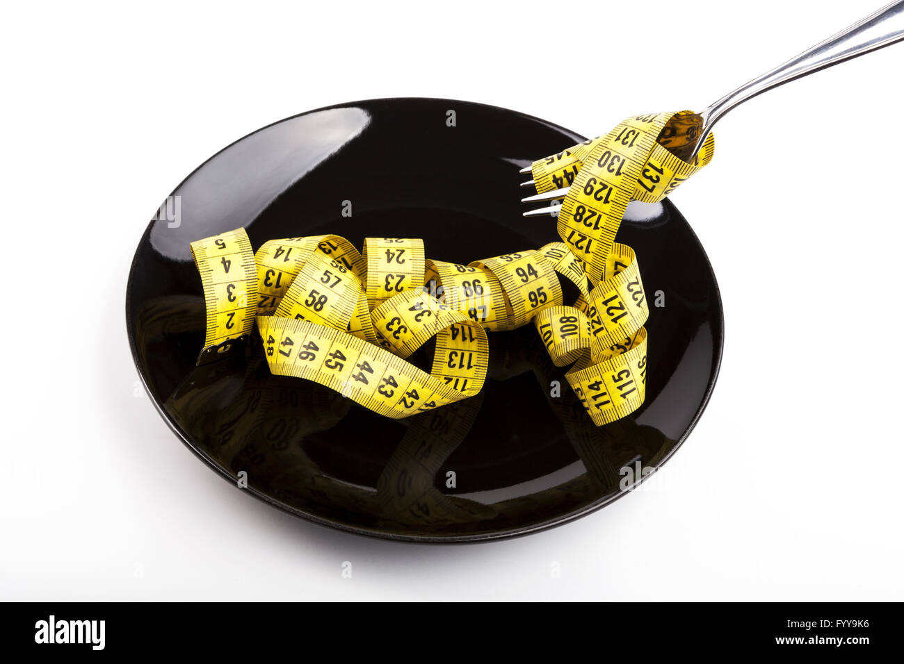 Fork and Plate Stock Photo - Alamy