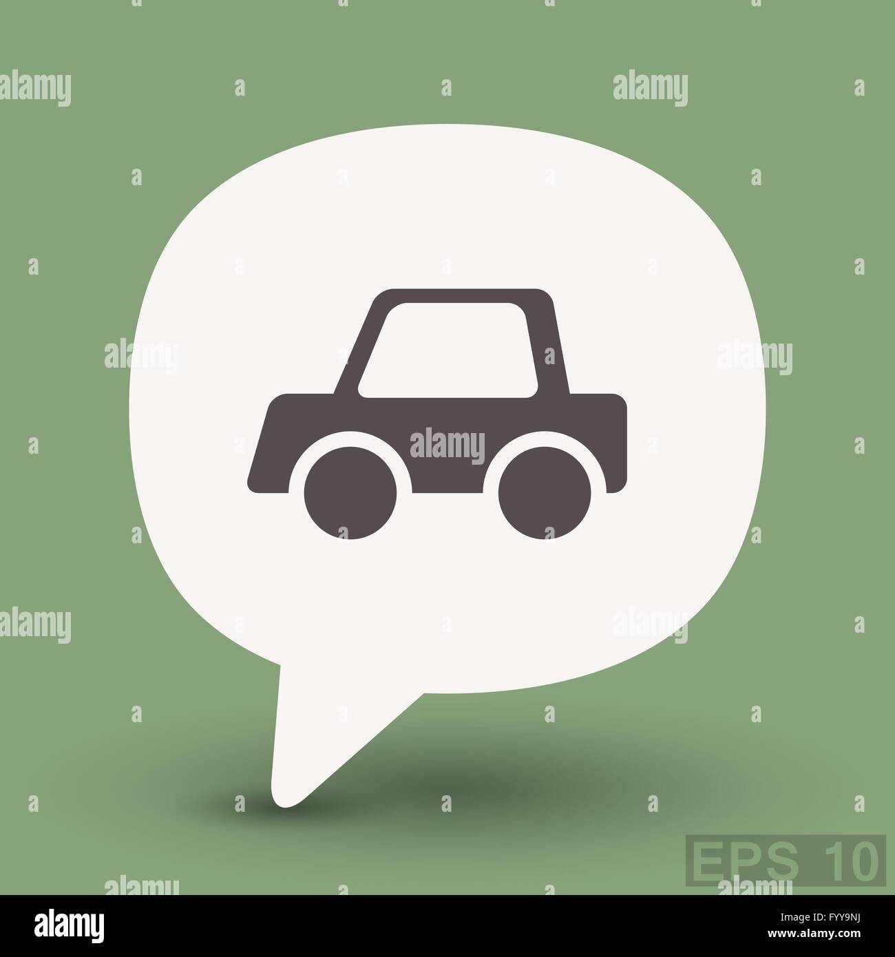Pictograph of car. Vector concept illustration for design. Eps 10 Stock ...