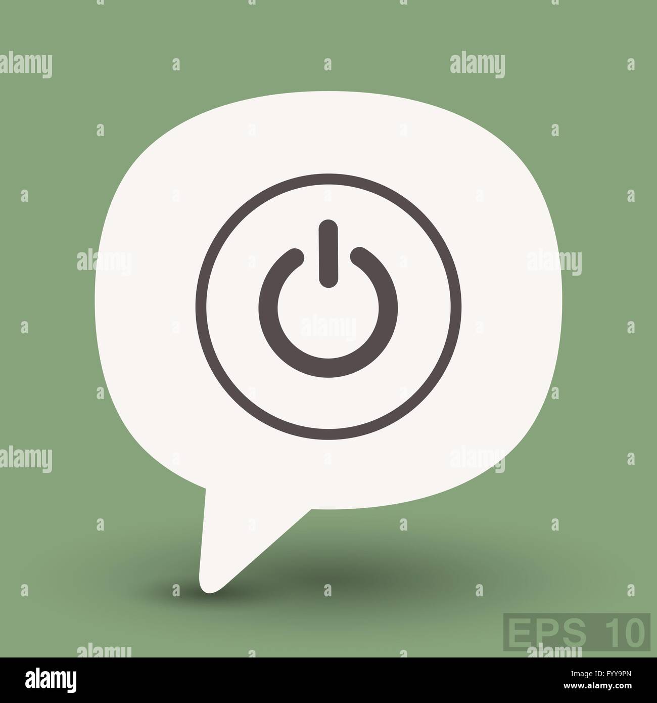 Pictograph of power. Vector concept illustration for design. Eps 10 ...