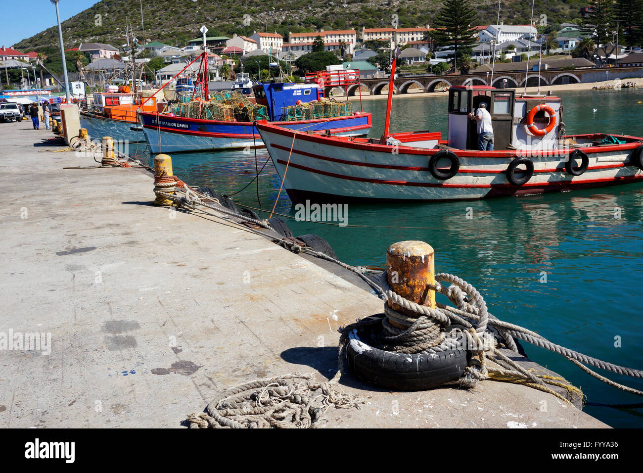 Kalk Bay harbour near Cape Town in the Western Cape Province of South ...