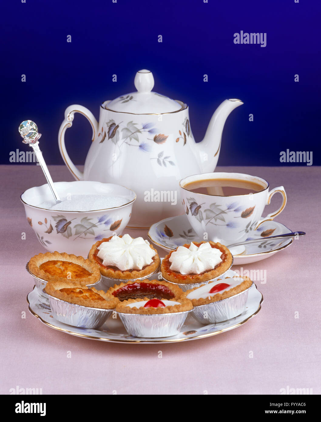 An English classic of afternoon tea, inside Stock Photo - Alamy