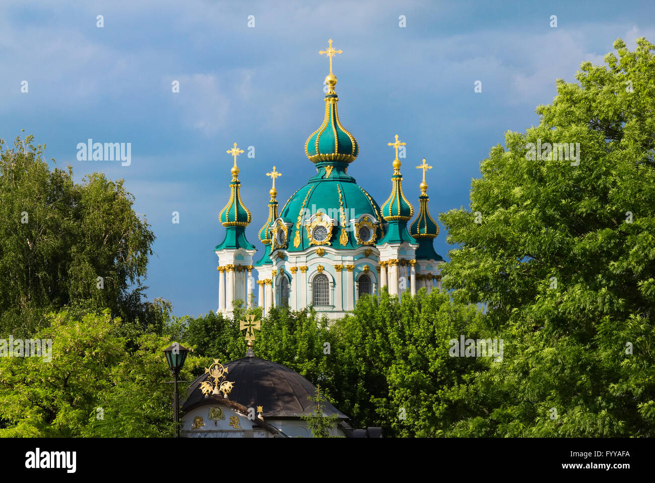 The Saint Andrew's Church, view from foundation of the Church of the ...