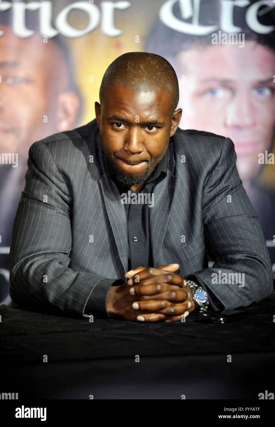 Poly Jumps Jason Barrett MMA Cage Fighter Stock Photo - Alamy