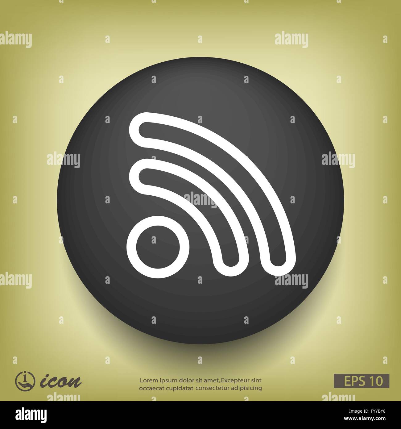 Pictograph of RSS Stock Vector Image & Art - Alamy