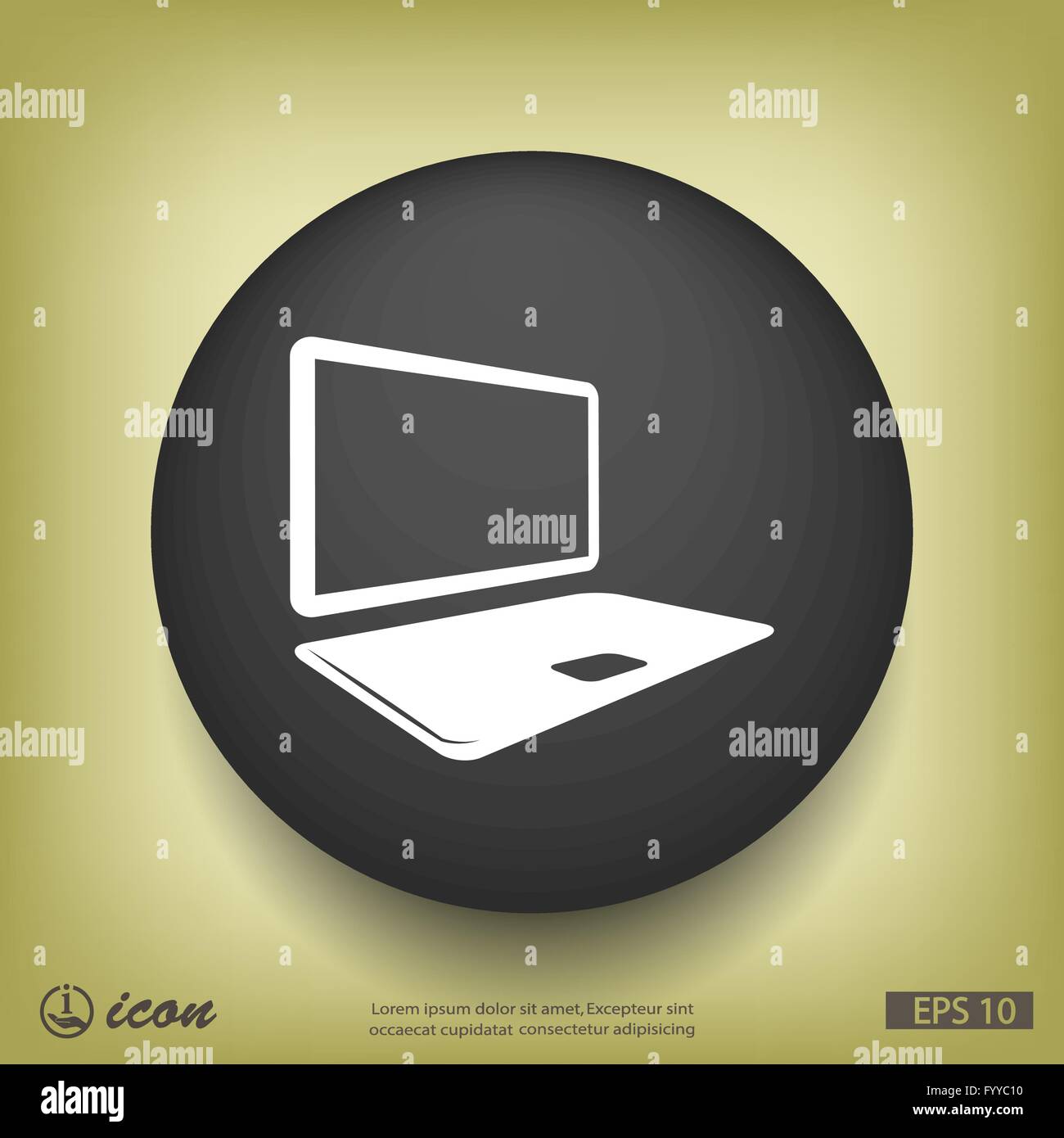 Pictograph of computer Stock Vector Image & Art - Alamy